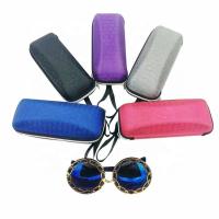 China Luxury Custom Printed Sunglasses Case Knitted Fabric Material Easy To Carry for sale