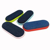 China Linen FELT Zipper Eyeglass Case  Sports Sunglasses Case 164mm Length for sale