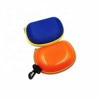 China Low MOQ Combination Leather Zipper Sunglasses Case Irregular Shape for sale