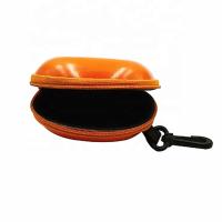 China Low MOQ Combination Leather Zipper Sunglasses Case Irregular Shape for sale