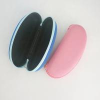 China Portable Knitted Fabric Zip Around Glasses Case 162mm Length UV Proof for sale