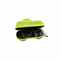 China Colorful Knitted Fabric EVA Glasses Case  Childrens Sunglasses Case Scratchproof for sale