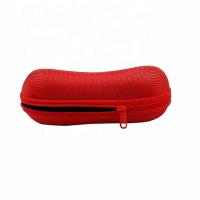 China Customised Oxford Cloth Sunglass Cases Zip Up Glasses Case Anti Pressure for sale