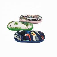 China Custom Logo Cartoon  Reading Glasses Case Ellipsoid Shape 149*62*52mm for sale