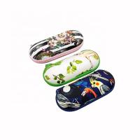 China Custom Logo Cartoon  Reading Glasses Case Ellipsoid Shape 149*62*52mm for sale