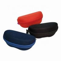 China Lightweight EVA Zipper Sunglasses Case Custom Logo Scratch Resistant for sale
