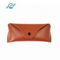China Customized Sunglasses Packaging Case Leather Spectacle Pouch Fade Resistance for sale