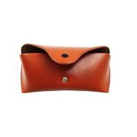 China Customized Sunglasses Packaging Case Leather Spectacle Pouch Fade Resistance for sale