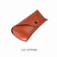 China Customized Sunglasses Packaging Case Leather Spectacle Pouch Fade Resistance for sale
