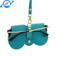 China High Durability Leather Folding Sunglasses Case Customized Packings for sale