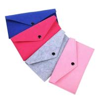 China Personalized Women Felt Pouch Glasses Case Scratch Resistant for sale
