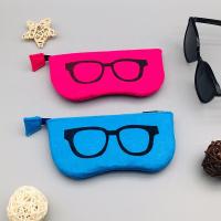 China Small Irregular Shape Felt Glasses Pouch Good Protective Properties for sale