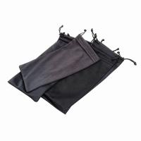 China Customised Soft Drawstring Microfiber Pouch Glasses Case Tear Resistance for sale