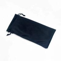 China Black White Soft Eyeglass Pouch Custom Logo Microfiber Sunglasses Bag 18*9CM for sale