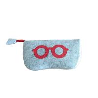 China Lightweight Soft Felt Pouch Glasses Case Simple Western Style for sale
