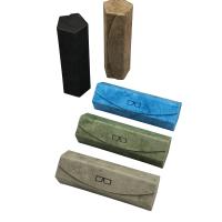 China Customized Folding Triangle Eyeglass Case Personalised Eyewear Case Fashionable for sale