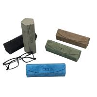 China Customized Folding Triangle Eyeglass Case Personalised Eyewear Case Fashionable for sale