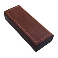 China Customized glasses sunglasses leather folding cases box folding triangle custom Luxury glasses sunglasses case packing for sale