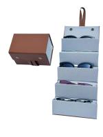 China 2/3/4/5/6 Multi Slot Portable Glasses Organizer Collapsible Glasses Case OEM for sale