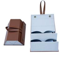 China 2/3/4/5/6 Multi Slot Portable Glasses Organizer Collapsible Glasses Case OEM for sale