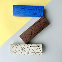 China Luxury Fashion Handmade Leather Glasses Case Colorful  Shockproof for sale