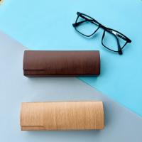 China Luxury Fashion Handmade Leather Glasses Case Colorful  Shockproof for sale