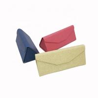 China Triangle Foldable Eyeglass Case Spectacles Box Safe Closure And Easy Opening for sale
