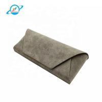 China Women And Men Folding Optical Glasses Case Suede Glasses Case Personalized for sale