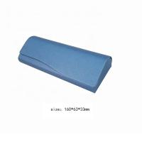 China Lightweight Handmade PU Leather Foldable Eyeglass Case Wear Resistance for sale