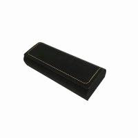 China Custom Made PU Hardshell Glasses Case Eyewear Packaging 157mm Length for sale