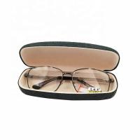 China Fashionable PU Leather And Metal Glasses Case Scratch Resistant for sale