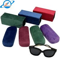 China Multicolored Velvet Glasses Case  Retro Vintage Eyeglasses Case Eco Friendly for sale