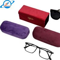 China Multicolored Velvet Glasses Case  Retro Vintage Eyeglasses Case Eco Friendly for sale
