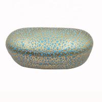 China Customized Logo Leather Optical Glasses Case Irregular Shape Lightweight for sale