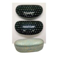 China Customized Logo Leather Optical Glasses Case Irregular Shape Lightweight for sale