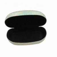 China Customized Logo Leather Optical Glasses Case Irregular Shape Lightweight for sale