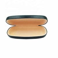 China Embossed Logo PU Reading Glasses Case Matte Surface 156*61*40mm for sale