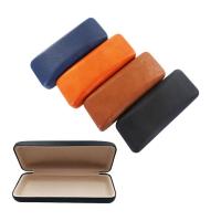 China High End Luxury Ladies Leather Glasses Case Custom Logo 155mm Length for sale