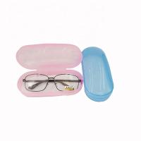 China Crushing Resistance Blue Pink Plastic Eyeglass Case For Students for sale