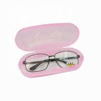 China Crushing Resistance Blue Pink Plastic Eyeglass Case For Students for sale