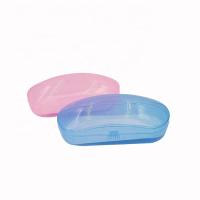 China Crushing Resistance Blue Pink Plastic Eyeglass Case For Students for sale