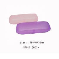 China 148*48*36mm Clear Plastic Eyewear Case With Color Logo Customized for sale