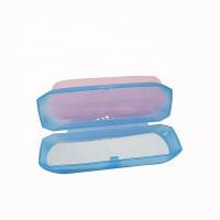 China 148*48*36mm Clear Plastic Eyewear Case With Color Logo Customized for sale