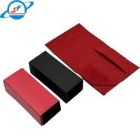 China Pressure Resistant Folding Leather Sunglasses Case With Silk Screen Logo for sale