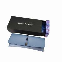 China Custom Logo Leather Paper Glasses Case Set OEM / ODM Available for sale