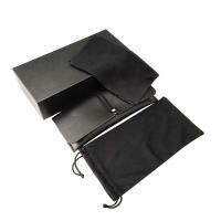 China Customized Logo PU Glasses Case Set Eyewear Case Accessories Black for sale