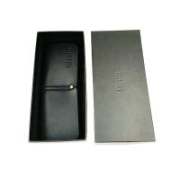 China Customized Logo PU Glasses Case Set Eyewear Case Accessories Black for sale