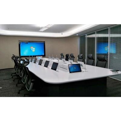 China 15.6-Inch Motorized LCD Monitor Lift for Paperless Conference Systems - Sparkle Silver Finish for sale