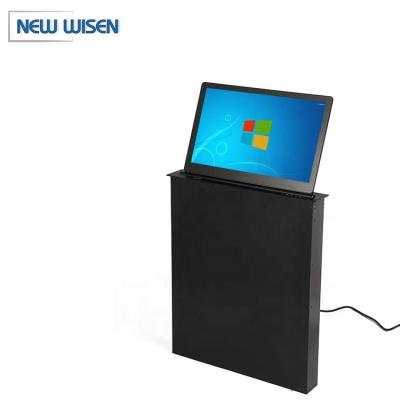 China 23.8 Inch Motorized Touch Screen Monitor Lift for Conference Tables - Retractable LCD Display System for sale