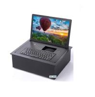 China 15.6 Inch Motorized Flip Up Monitor Lift 1920x1080 with Keyboard & Mouse for Conference Tables NWS-FUM 156 for sale